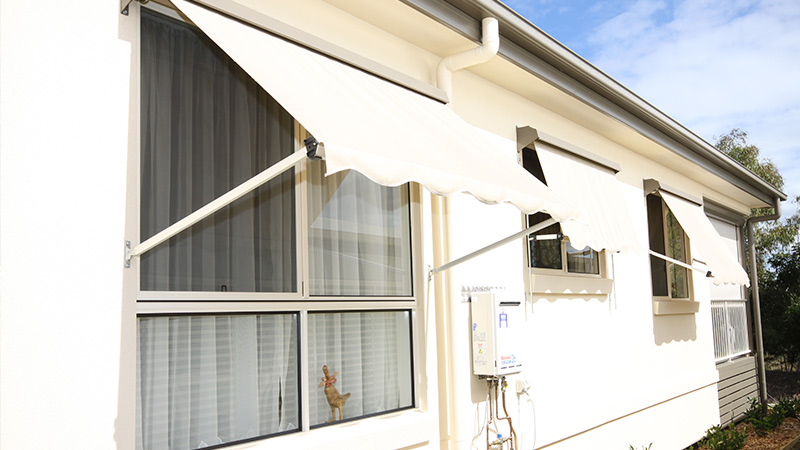 Pivot Arm Fabric Awnings - Atlas Awnings