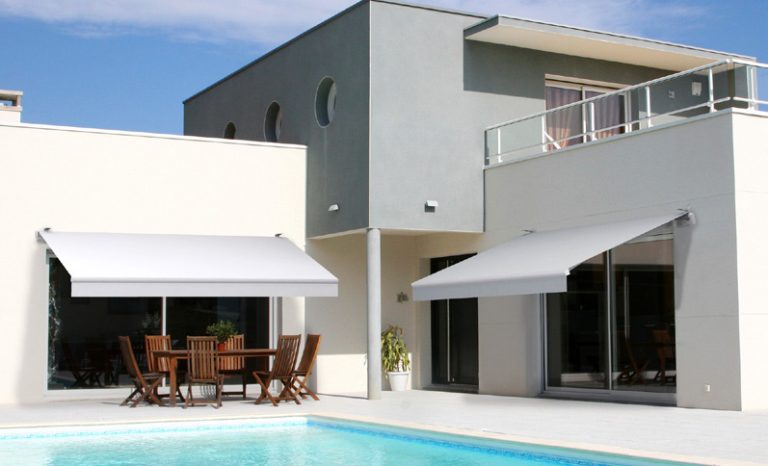 Folding Arm Fabric Awning - Atlas Awnings