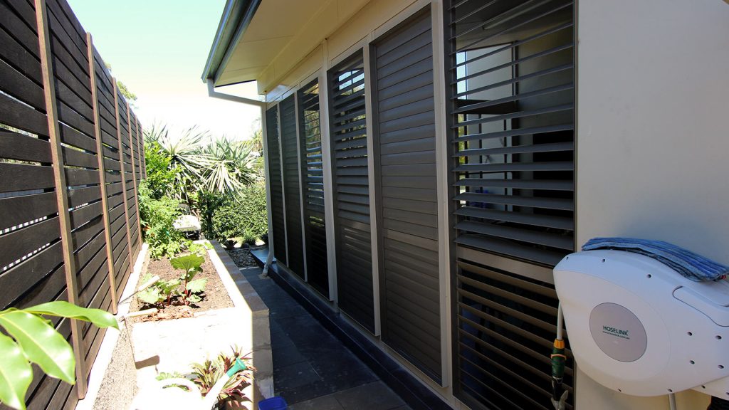 Alstonville Patio Makeover - Enclosing an Alfresco Area with Vinyl Panels and Shutters - Atlas ...
